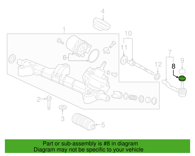 Honda 06535-T4N-305 Tie Rod Boot for 15-17 Accord 15-16 CR-V | eBay