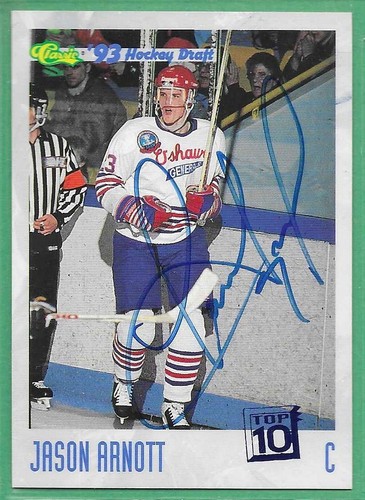 1993-94 Classic Hockey *SIGNED* ~ Card#7 ~ Jason Arnott ~ Hockey Draft ...