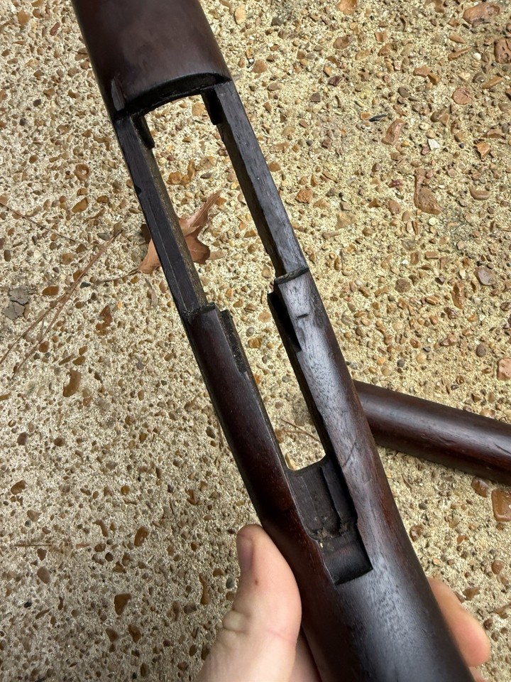1944-45 M1 GARAND SPRINGFIELD ARMORY SA NFR STOCK & Handguard USGI ...