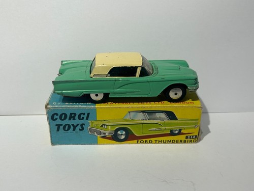 Corgi Toys 214 Ford Thunderbird. Boxed, Original, Vintage, Rare, 1960's ...