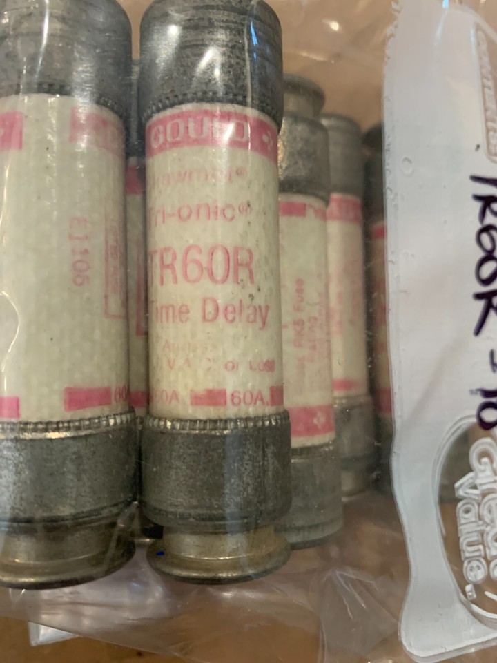 *Lot of 10* Gould Shawmut TR60R Tri-onic Time-Delay Fuses 60 amp | eBay