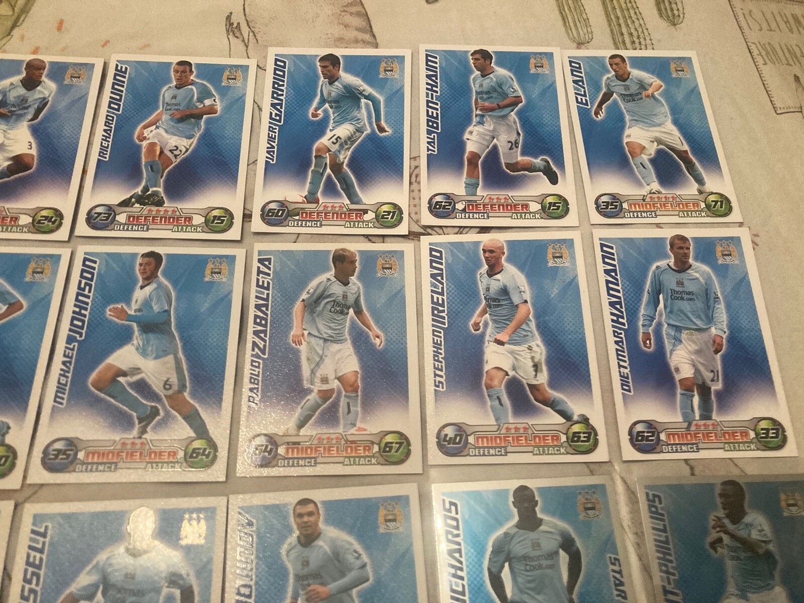 Match Attax 2008/ 2009 Full Team Set Manchester City X 18 | eBay