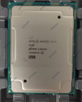 Intel XEON GOLD 6230 20-core 27.5MB L3 CACHE 2.10GHz 125W SRF8W CPU ...