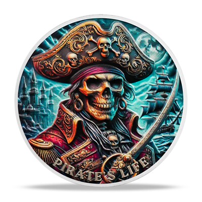 3D Captain Skull Pirate Challenge Coin | Sail The Sea | Lead Your ...