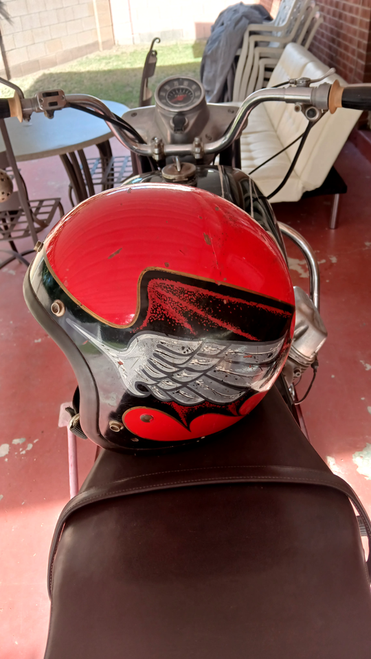 Vintage 1978 Mag 2 Bell Helmet painted by legend Larry Lee father of ...