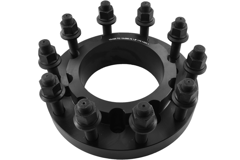 Front & Rear GM 8x6.5" To Big Rig Semi 10x285.75 MM Hub Centric Wheel ...