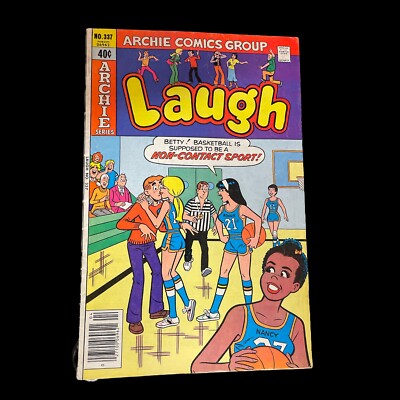APRIL 1979 ARCHIE SERIES LAUGH COMICS #337 BASKETBALL NON-CONTACT SPORT ...