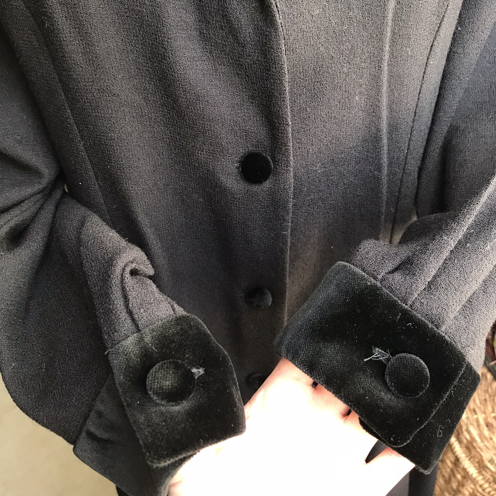 Vintage Laura Ashley Wool Long Riding Coat Great Brit… - Gem