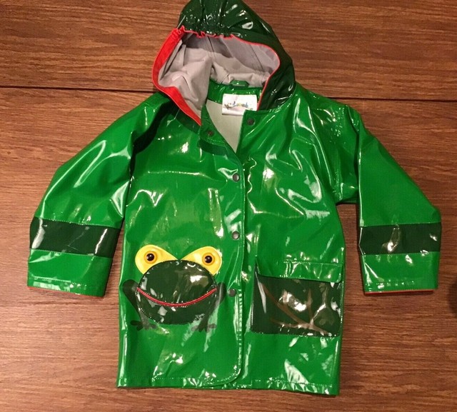 KIDORABLE UNISEX FROG RAINCOAT SLICKER SIZE 4T RAIN COAT BOYS GIRLS | eBay