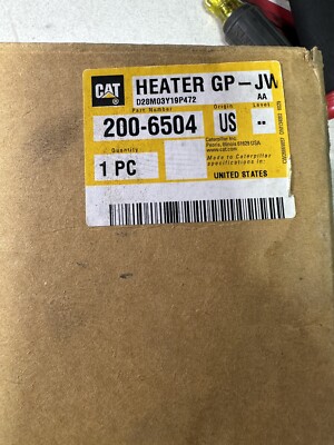 CAT 200-6504 JACKET WATER HEATER, 6KW-240/480VAC | eBay