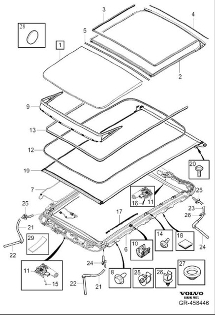 Genuine Volvo Sealing Strip 32342701 for sale online | eBay