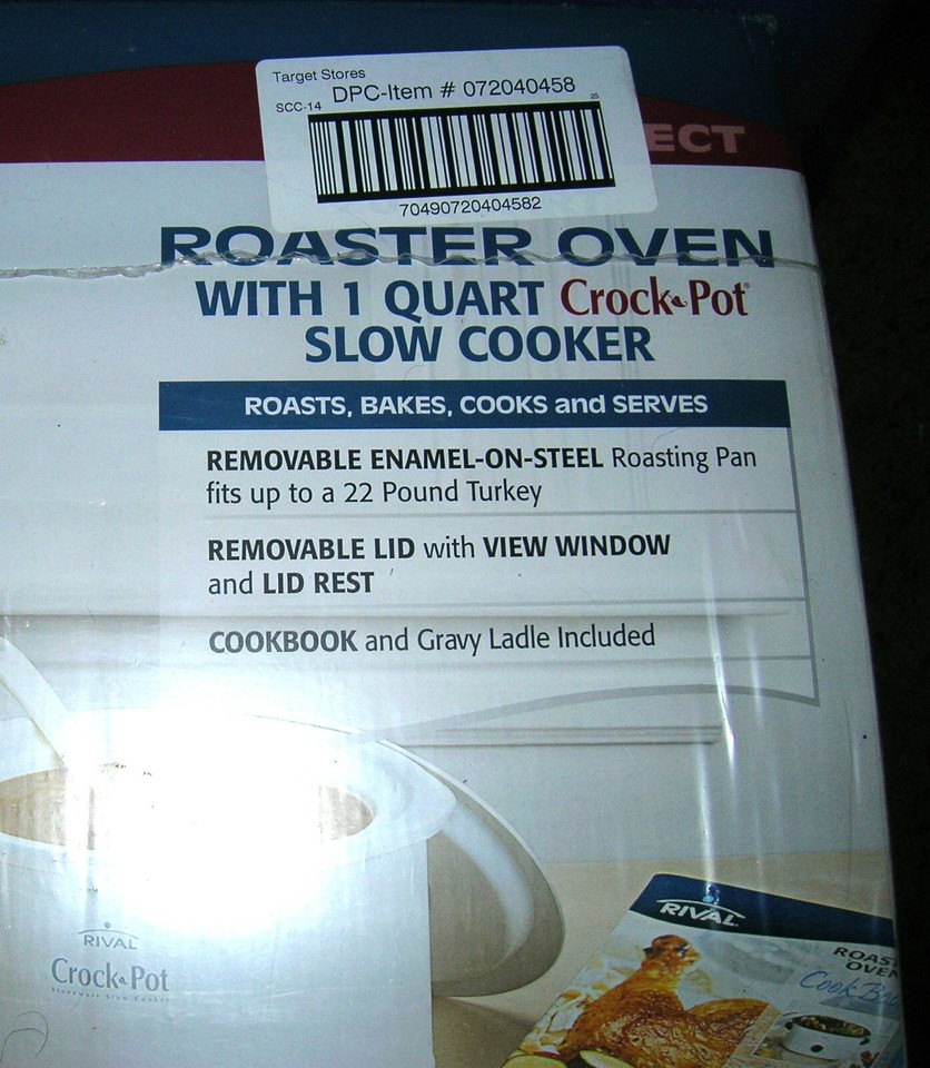 New Rival 20 Quart Roaster Oven - White - #R0220SCT - Plus Crock Pot ...