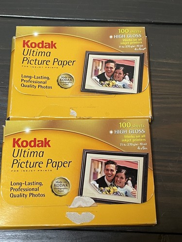 Kodak Ultima Picture Paper 4x6" 150+ Sheet Photo High Gloss Inkjet ...