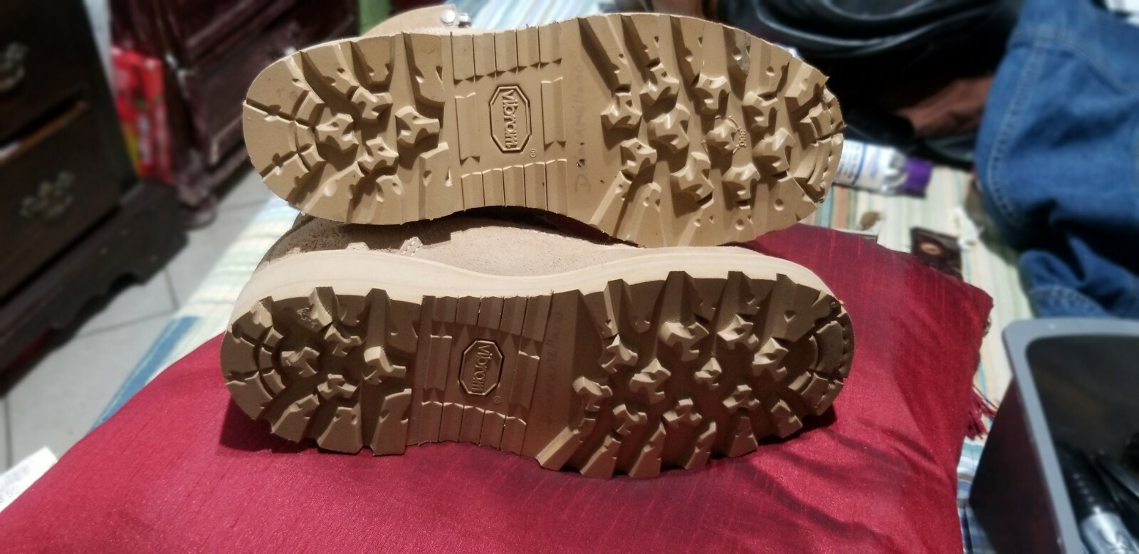 NEW BATES VIBRAM Gore-Tex Tan Suede Army Combat Boots… - Gem