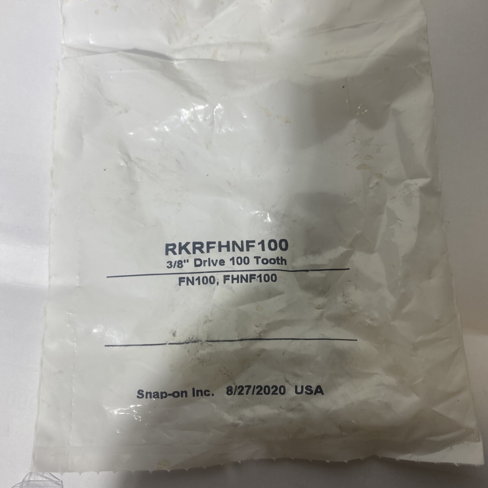 Snap-on Ratchet Repair Kit RKRFHNF100 3/8" Drive 100 Tooth Fits Fn100 ...