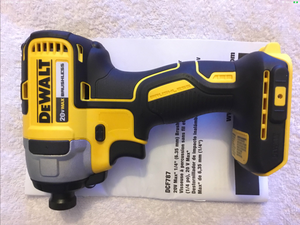 New Dewalt DCF787B 20V 20 Volt Max 1/4" Cordless Brushless Impact ...