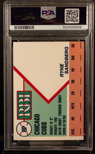 102400925 Ryne Sandberg 1991 RBI Magazine #8P Hand Cut Prototype PSA 9 ...