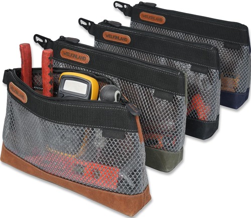 12-Inch Waxed Canvas Tool Pouches, 4PCS-Set Clear Tool Pouch, Canvas ...