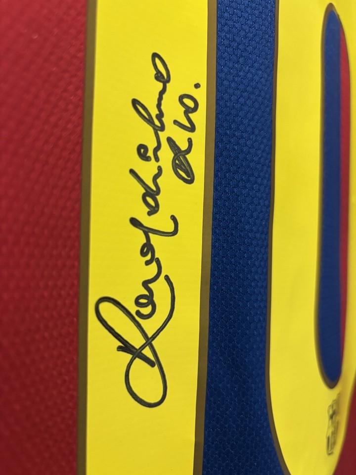 Ronaldinho Signed Beckett Barcelona 10 Brazil Autograph Jersey BAS COA ...