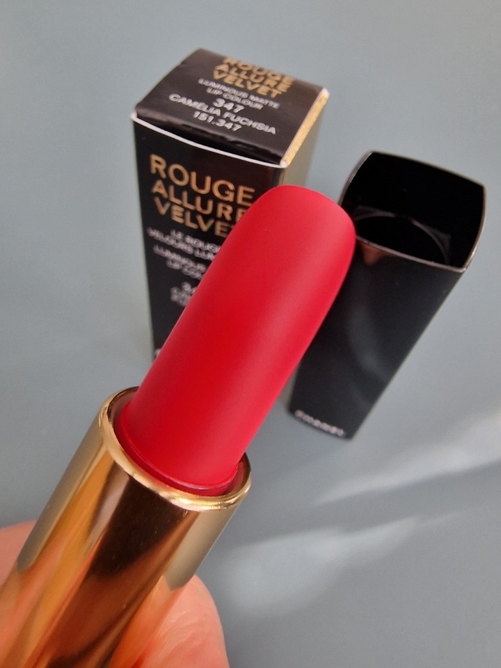 Chanel Rouge Allure Velvet 347 Camelia Fuchsia New In Box | eBay UK