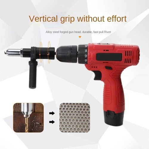 Durable Pop Rivet Tool Universal Drill Attachment Electric Rivet Nut ...