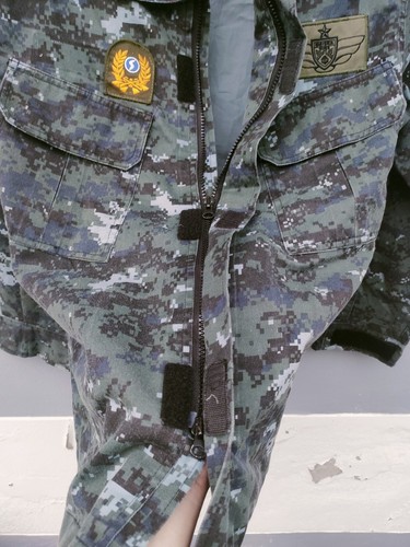 South Korea Army ROK Navy Dark Blue Digital Camo Shirt Jacket | eBay