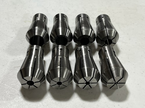 Monoset Super Flex B Collets 8pc Chi-co Cincinnati Grinder Lathe 1/8-3/ ...