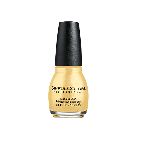 1538 BURST OF FRESH FLAIR SINFUL COLORS POLISH YELLOW PEARL SHIMMER ...