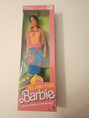 Vintage 1987 Mattel Island Fun Barbie Teresa Doll 4117 NIB | eBay