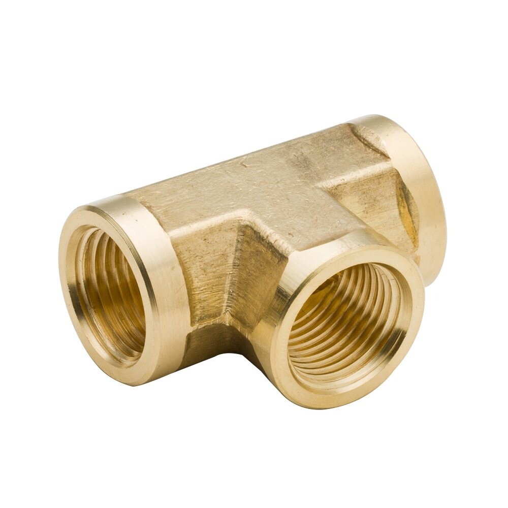 2pcs NPT T-type Pipe Fittings Brass Forged Tee Pipe Worker | eBay