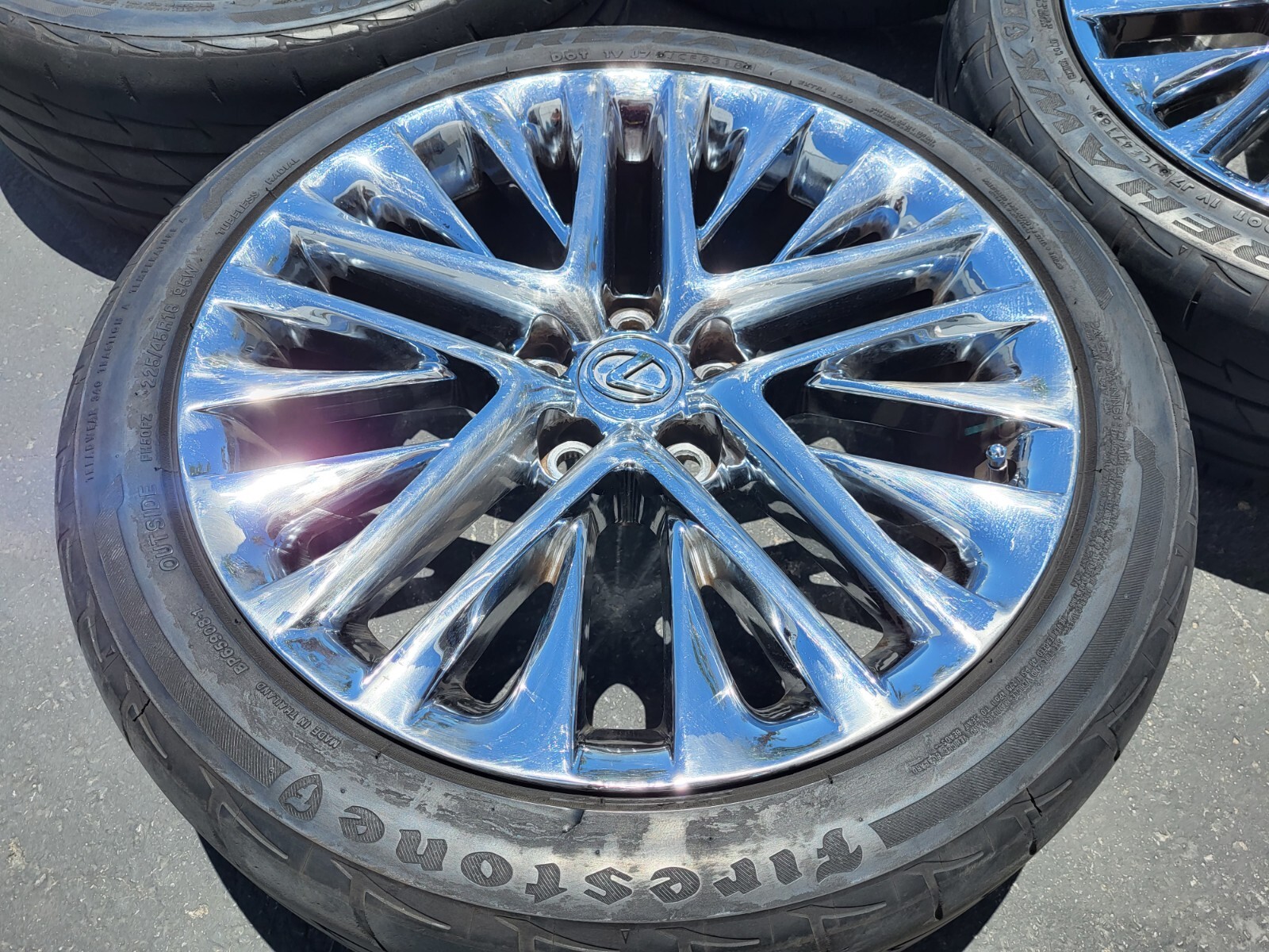 4) CHROME 18” LEXUS ES350 ES330 OEM WHEELS RIMS INDY 500 225/45R18 95W ...