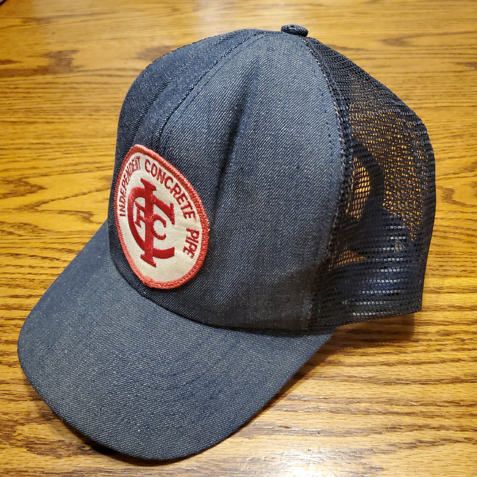 Vintage Independent Concrete Pipe Denim Patch Mesh Sn… - Gem