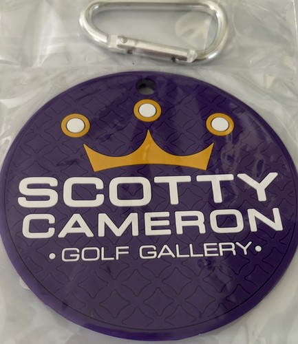 NWT SCOTTY CAMERON GALLERY Crown & Co Rubber Putting Disc Purple Gold ...