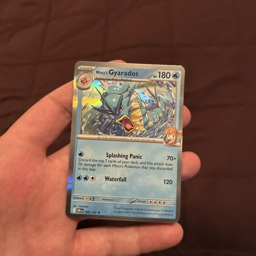 Pokemon TCG Misty's Gyarados 049/182 Sv10: Destined Rivals Holo NM Card ...