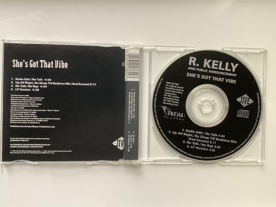 R. Kelly & Public Announcement - She's Got That Vibe (CD Single) 4 ...