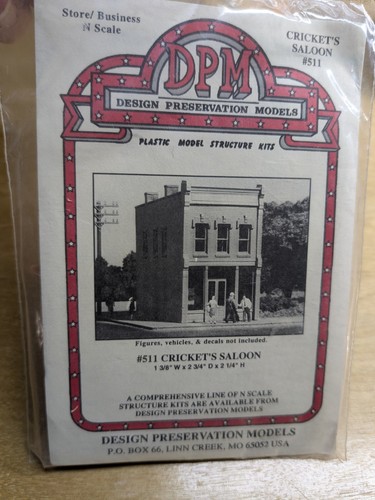 N scale Woodland Scenics DPM # 511 CRICKET'S SALOON Vintage structure ...