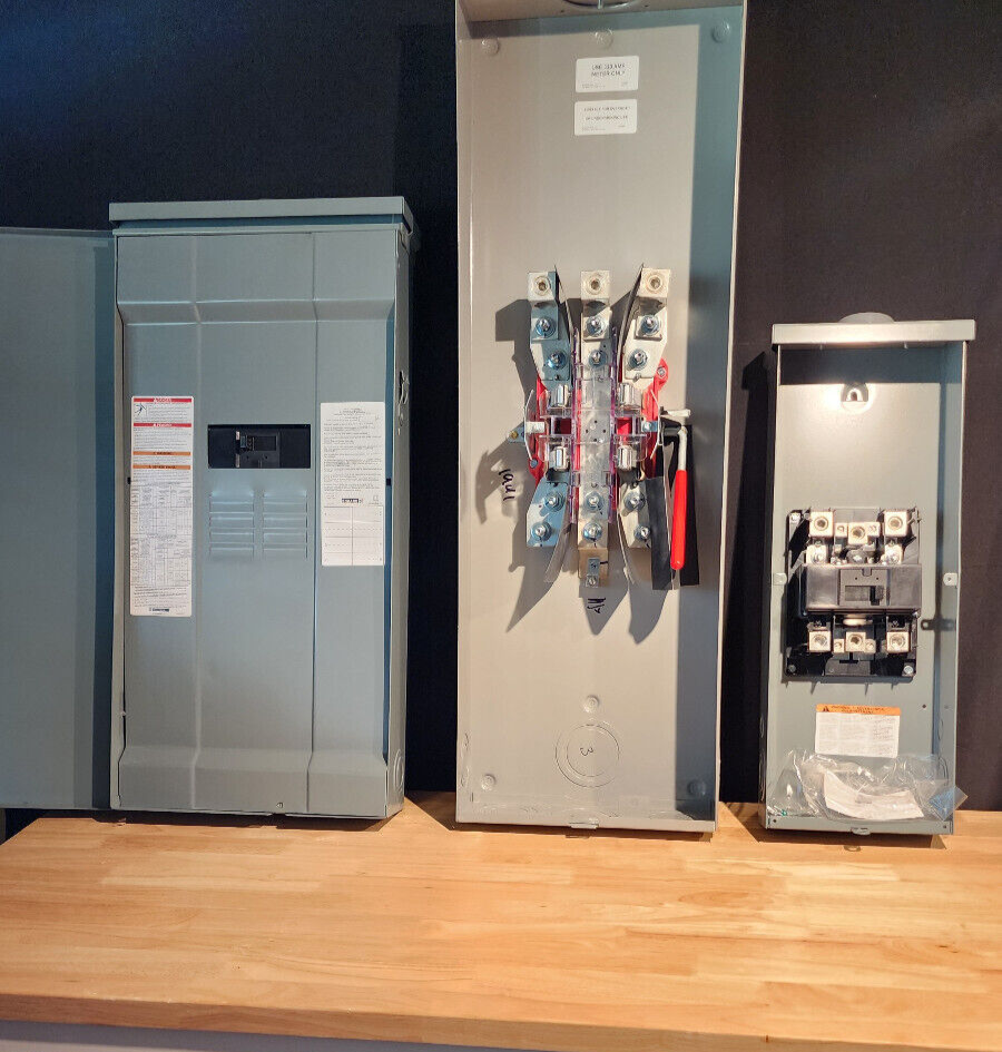 320/400a Meter Socket Base N3R Feed Thru 200A Panel & 200A Sq D ...