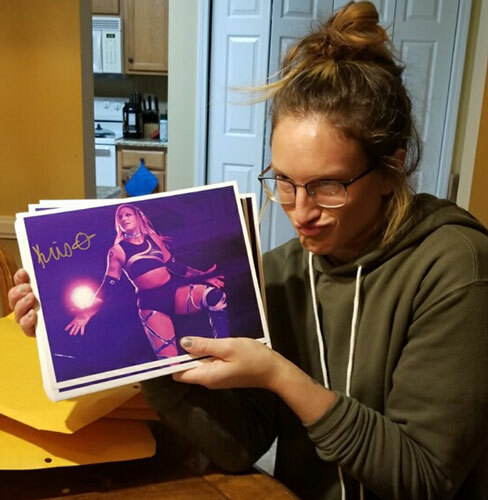 Autographed Kris Statlander Promo Picture AEW Womens Wrestling | eBay