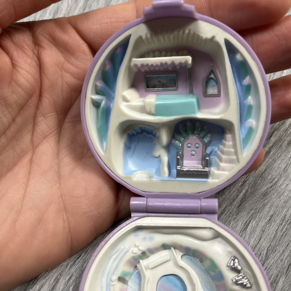 Vintage 1992 Polly Pocket Ice Kingdom Purple COMPACT ONLY | eBay
