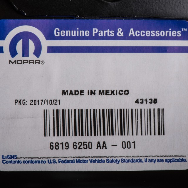 Tow Hook Front,Front Right Mopar 68196250AA for sale online | eBay