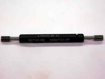 NEW 4 40 UNC 3B STI HELICOIL THREAD PLUG GAGE #4 .112 GO NO GO PDS ...
