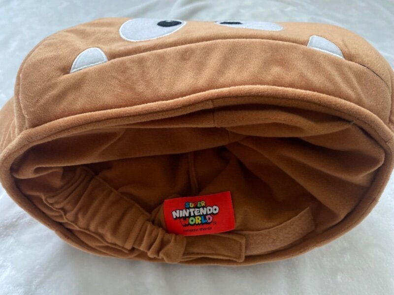 Super Nintendo World Goomba Kuribo Plush Hat Universal Studios Cosplay ...