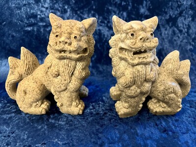 Buddha Foo Dogs (Fu Dogs) Stone Statue Carving Figures from China ...