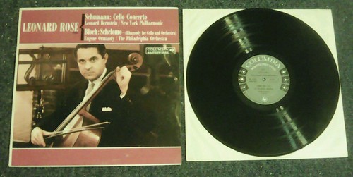 Leonard Rose LP Schumann Cello Concerto Bernstein Bloch Schelomo Ormandy ML 5653 | eBay