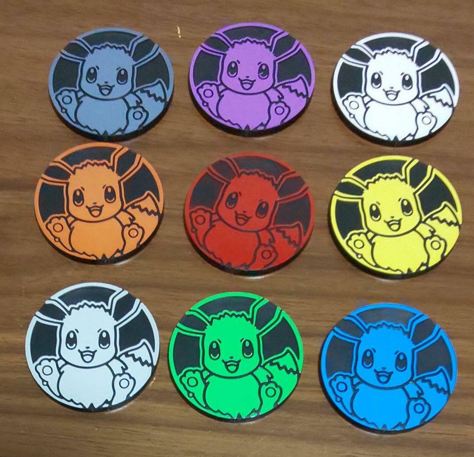 Pokemon card game Eevee coin Complete | eBay