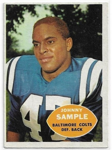 1960 Topps - #9 Johnny Sample (RC) for sale online | eBay