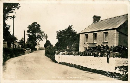 Llanrhidian Wales View Of Old Walls OLD PHOTO | eBay