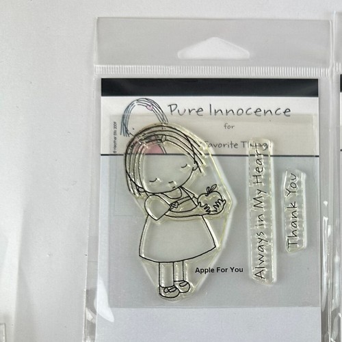 Pure Innocence Clear Acrylic Stamp My favorite Things Apple for you | eBay