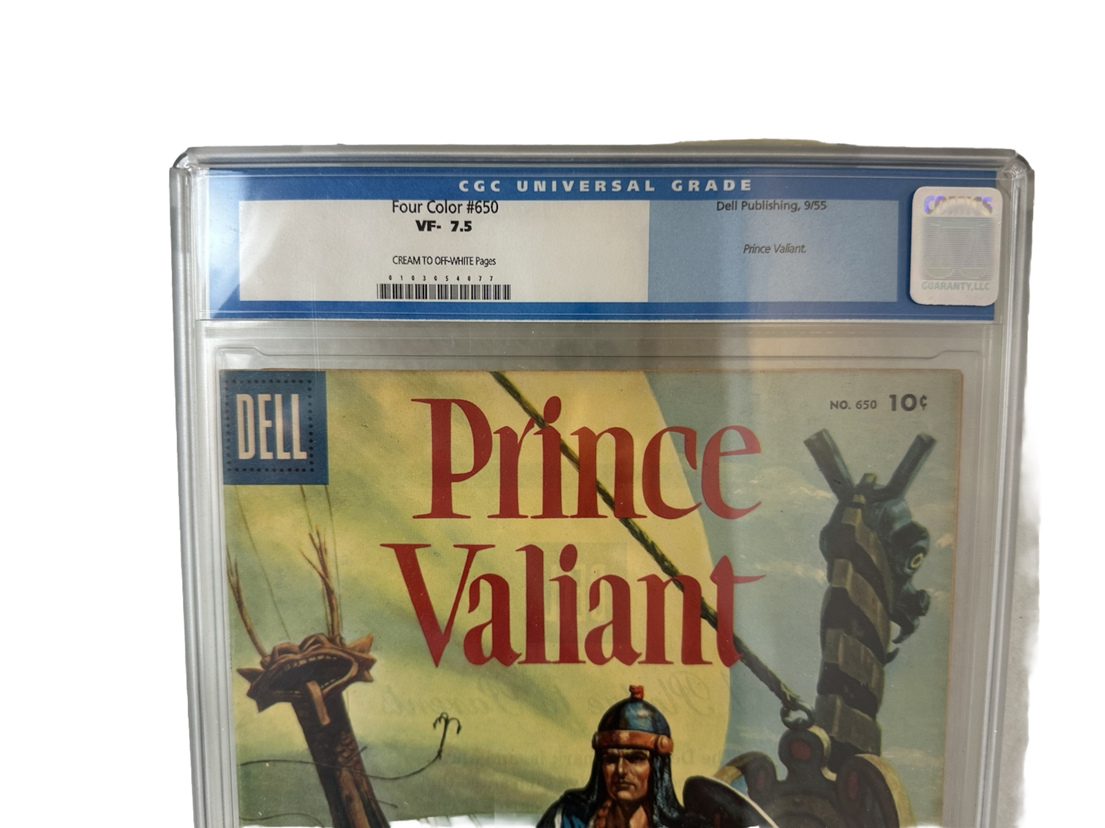 CGC 7.5 VF- PRINCE VALIANT #650 FOUR COLOR DELL PUBLISHING 1955 VINTAGE ...
