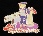 Red Hat Society Lapel Pin "Celebrate Every Accomplishment" Gold ...